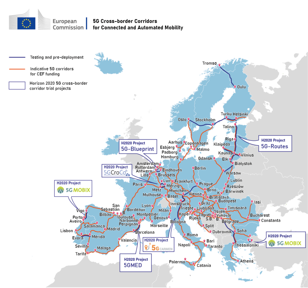 What are Europe’s 5G cross-border corridors? – 5GMED